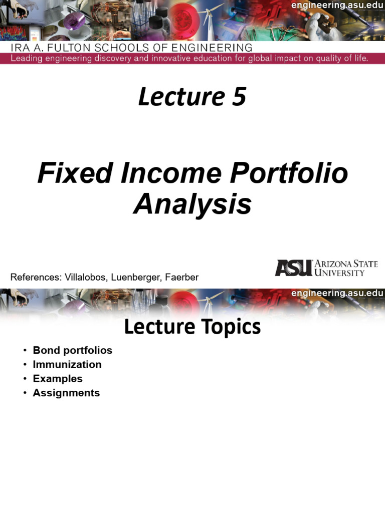 Lecture 05dm Fixed Income Portfolio Analysis | PDF | Bonds (Finance ...