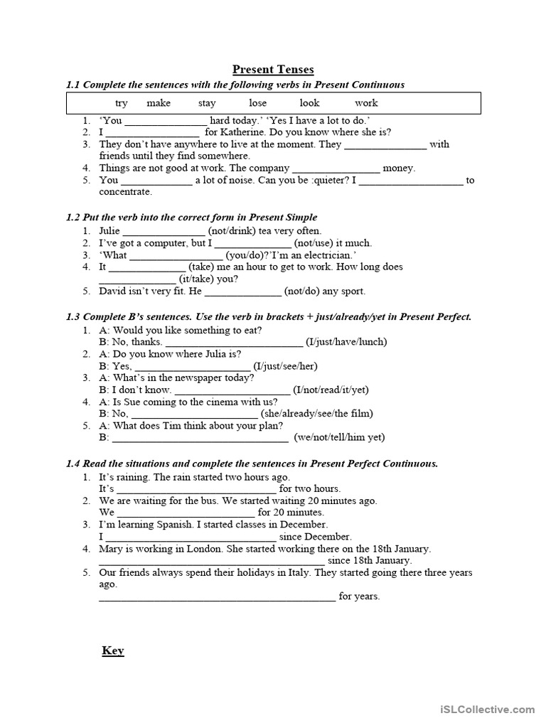 Present Tenses Summary | PDF | Language Families | Linguistic Typology