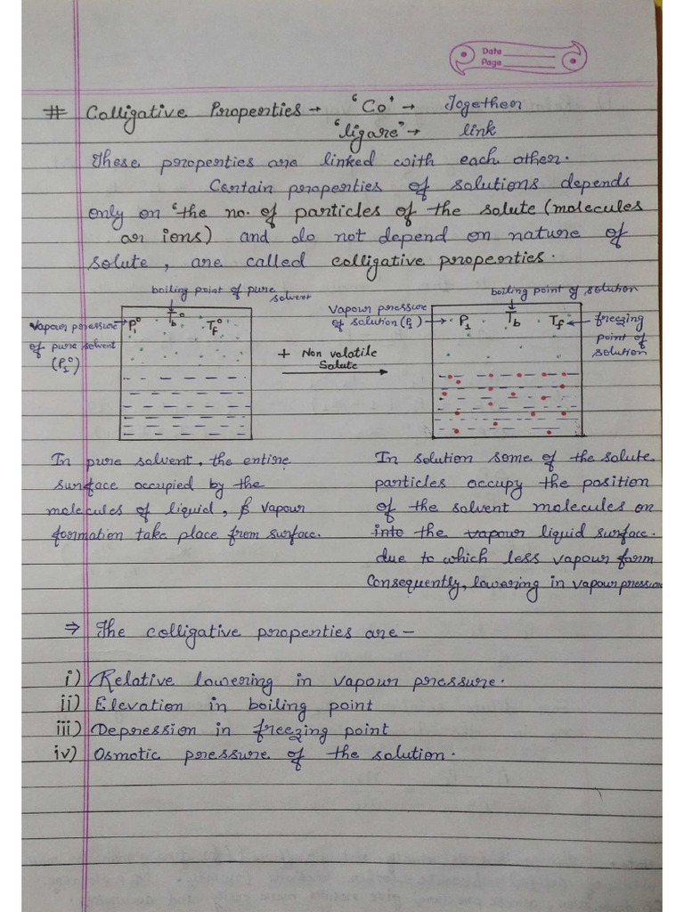 Solution Part 4 (Colligative Properties) | PDF