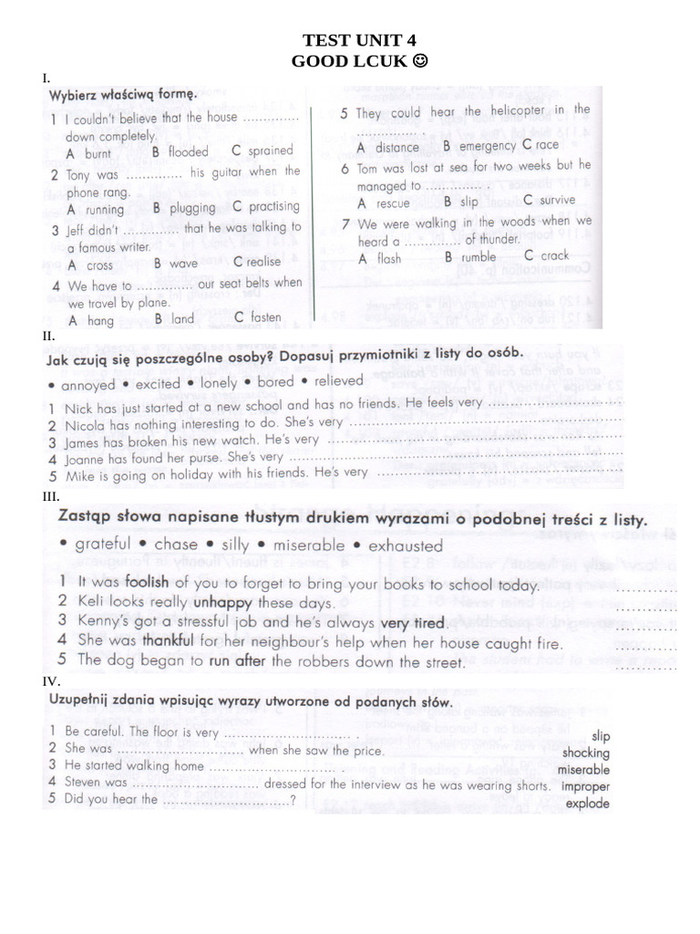 Test Unit 4 | PDF