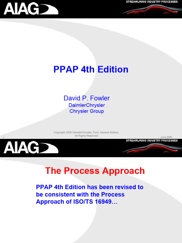 Resumen AIAG PPAP - 4ed | PDF