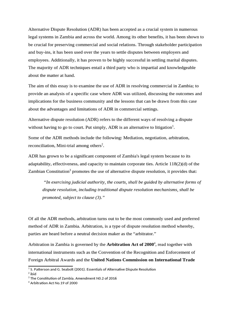 Alternative Dispute Resolution | PDF | Alternative Dispute Resolution | Arbitration