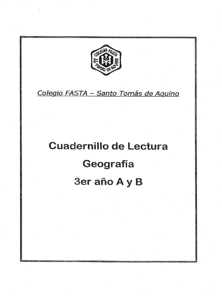 Cuadernillo de Lectura Geografia | PDF