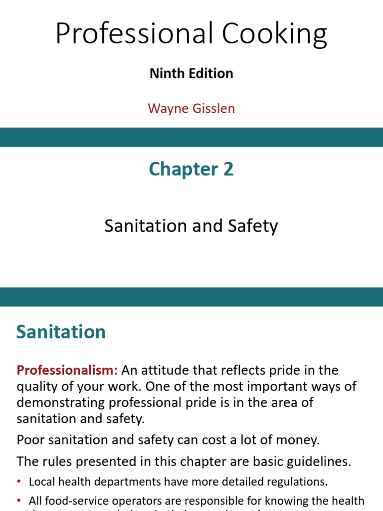 Sanitation and Food Safety Essentials | PDF | Refrigerator | Bacteria