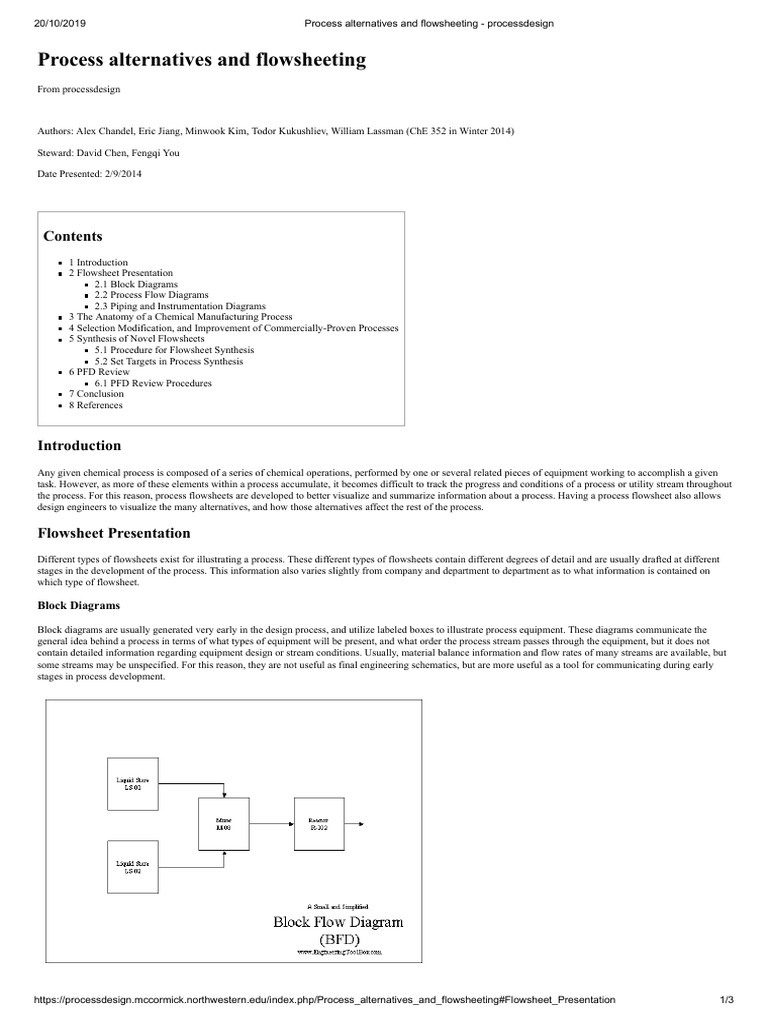 Flowsheeting - Process Design | PDF | Chemical Reactor | Physical Sciences
