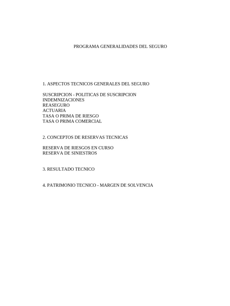 Lectura Introduccion A Los Seguros | PDF | Seguro | Reaseguro
