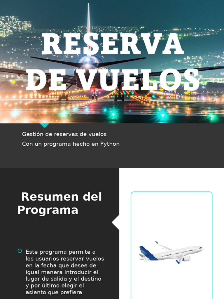 Sistema Reserva de Vuelos | PDF