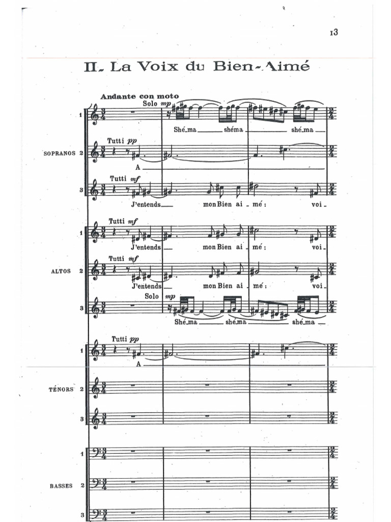 II. La Voix Du Bien-Aimé | PDF