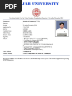 Ugexam - Puexam.in StudentAdmitCard - Aspx | PDF