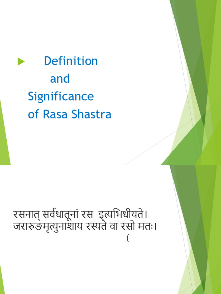 Definition & Significance of Rasa | PDF | Pharmacology | Health Care