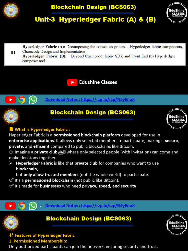 Blockchain Architecture Design Unit 3 Easy Notes | PDF | Software ...