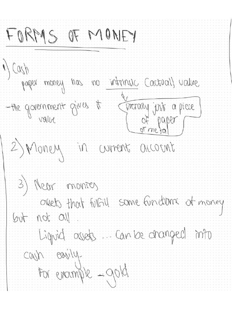 Forms of Money Economics | PDF