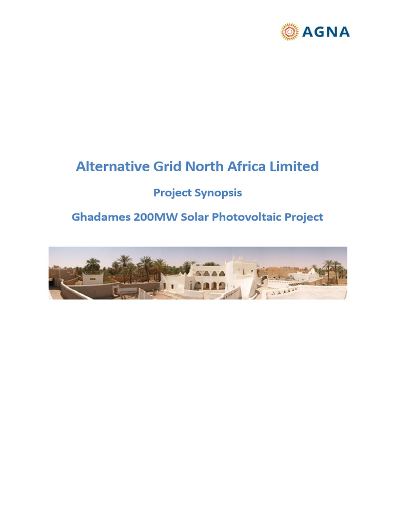 00251 - AGNA Project Information Memorandum (PIM) - Ghadames 200MW - Version 8 (Q3-2021) - PDF ...