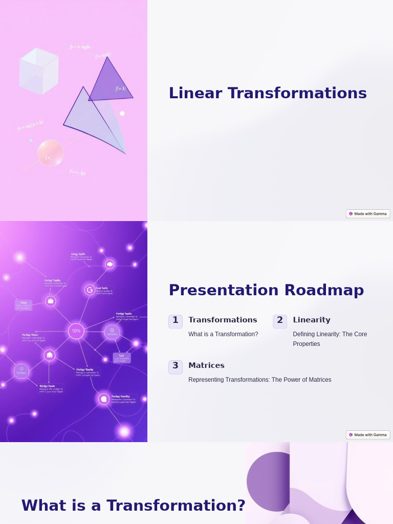 Understanding Linear Transformations | PDF | Matrix (Mathematics ...