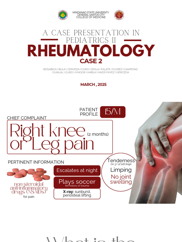 Pedia Case 2 - Osteosarcoma-1 | PDF | Diseases And Disorders | Medical Specialties