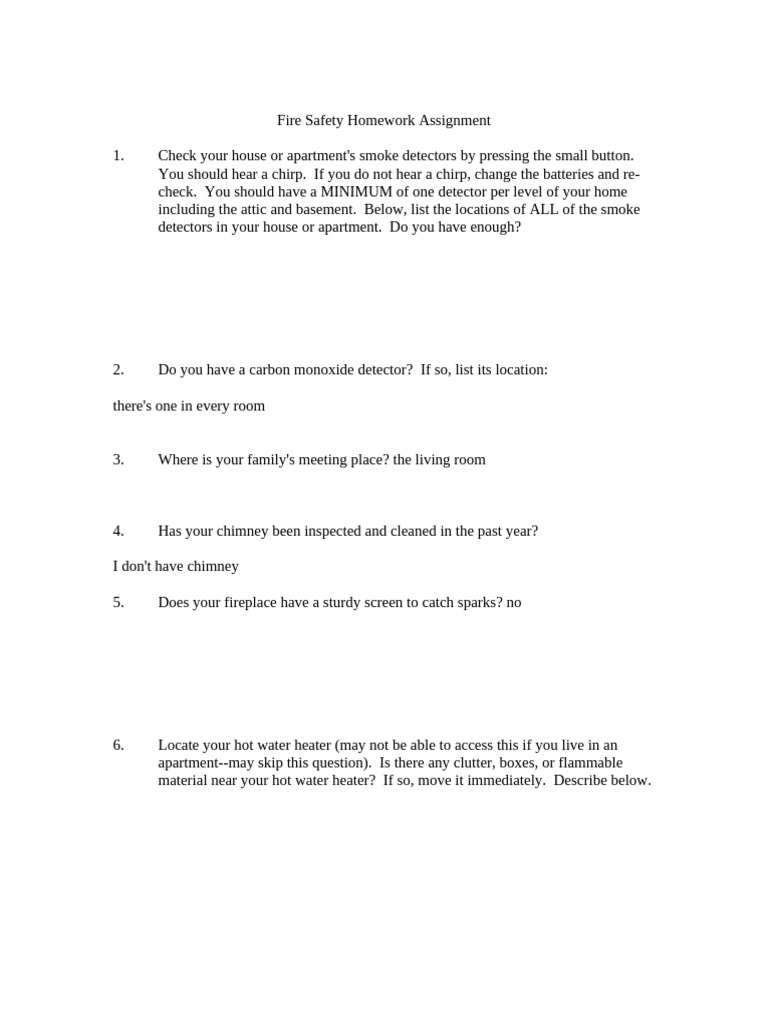 Hicks, JaKaurri - EDP-7 - Fire - Safety - Homework - Assignment - JM | PDF
