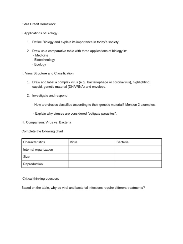 Extra Credit Homework | PDF