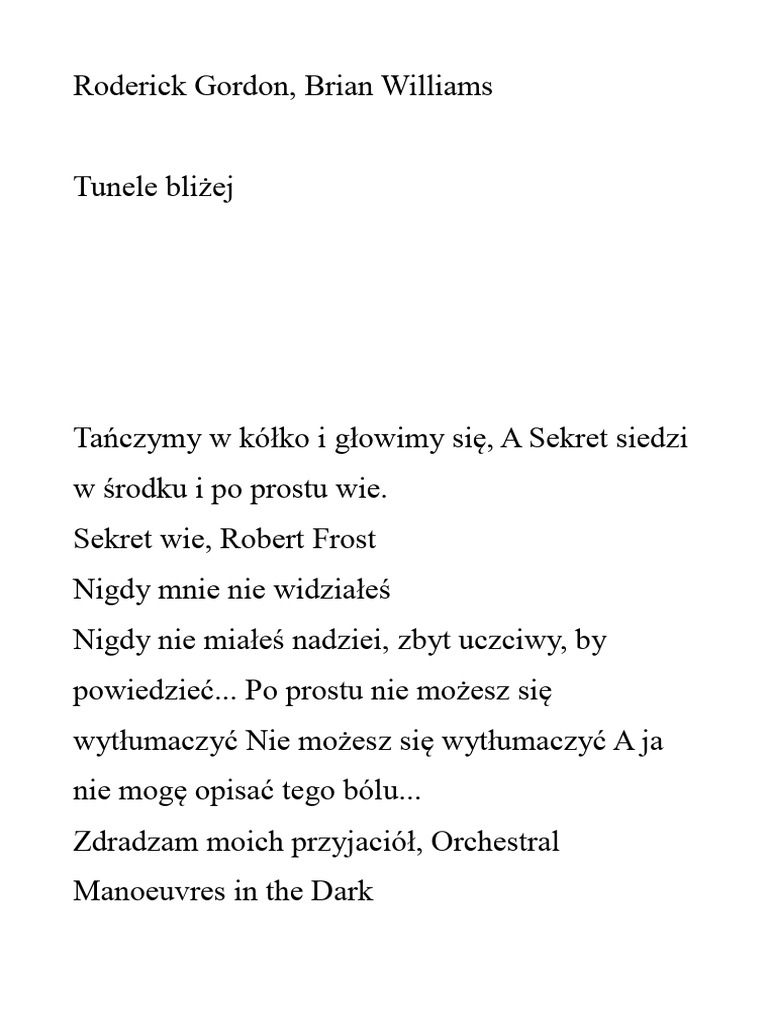 Williams Brian & Roderick Gordon - Tunele 04 - Bliżej | PDF