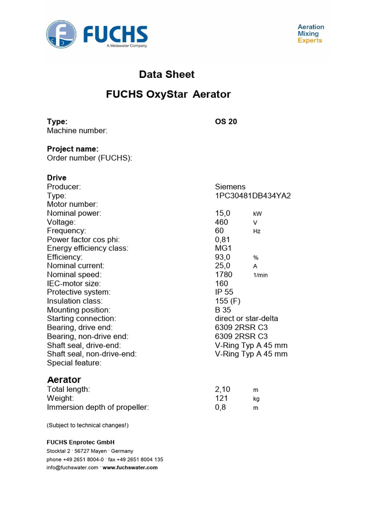 Data Sheet OS20 - 460-60 | PDF