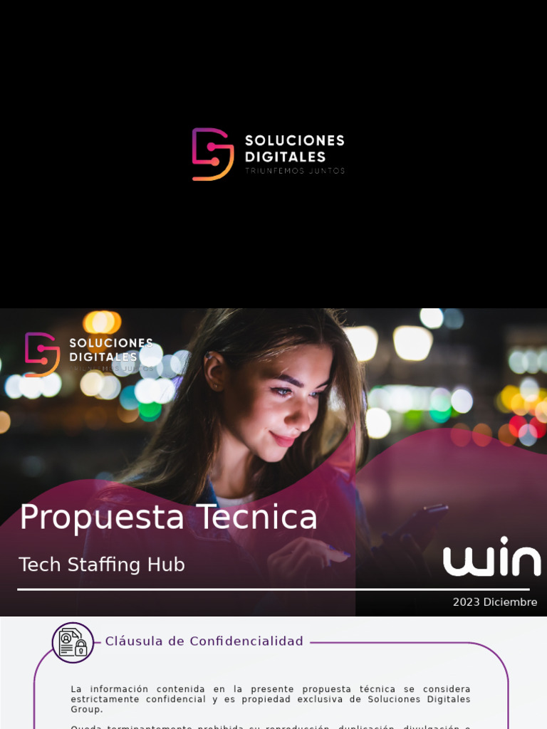 Soluciones Digitales - 02 Tech Staffing Hub Propuesta Técnica 2024 | PDF | Software | Informática