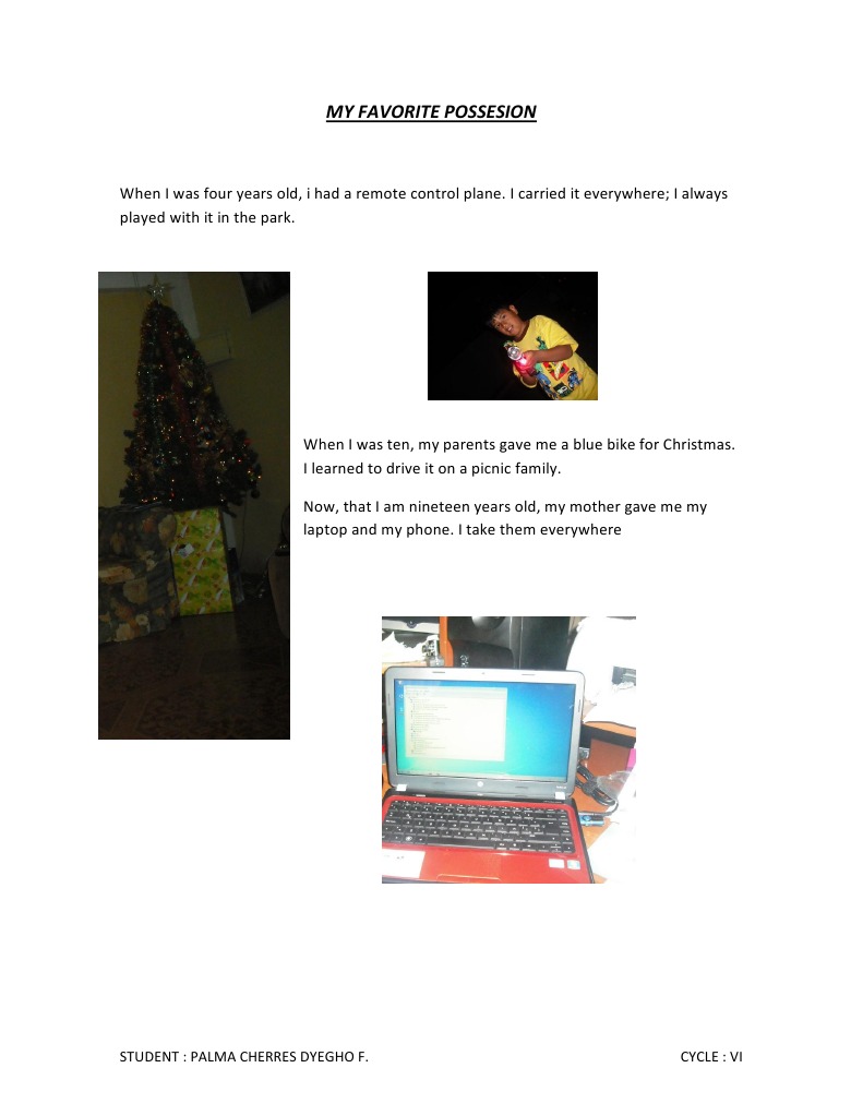 My Favorite Possessions Through the Years | PDF