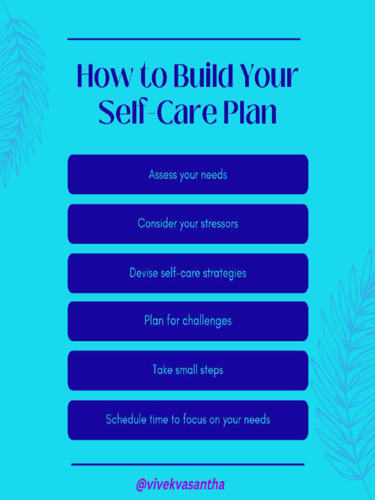 How To Build Your Self Care Plan Cheat Sheet (1) | PDF