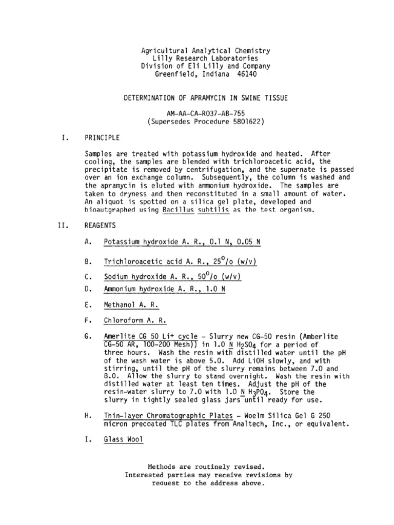 Apramycin-swine-tissue-method | PDF