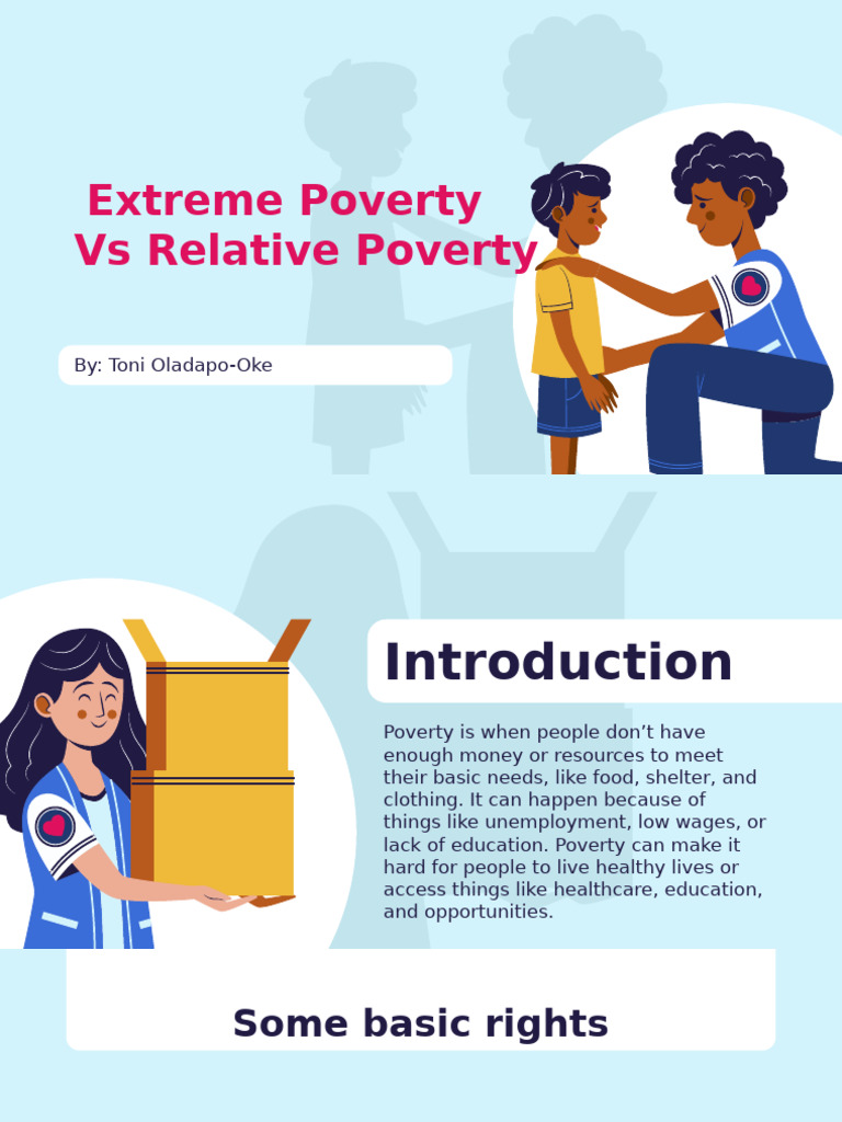 Relative Vs Extreme Poverty - Toni | PDF | Poverty | Poverty & Homelessness