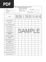 Child Occupational Self Assessment Guide | PDF