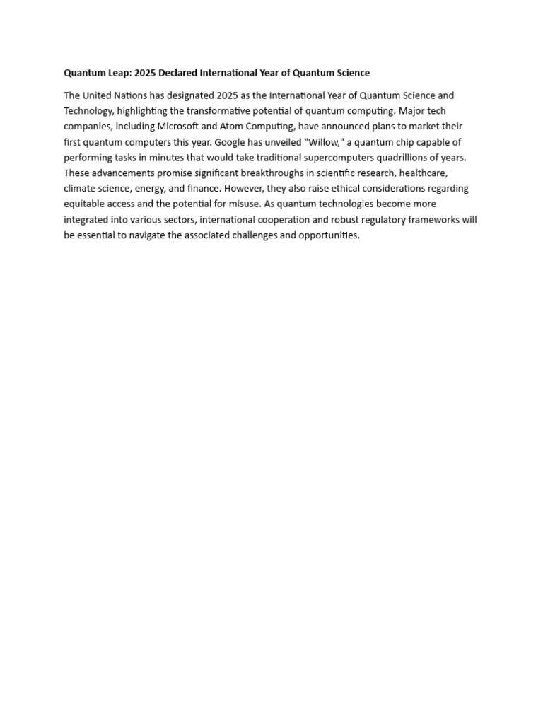 Quantum Leap | PDF