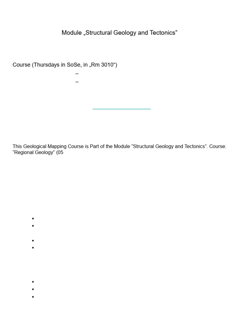 Geological Mapping Techniques Overview | PDF | Geology | Contour Line
