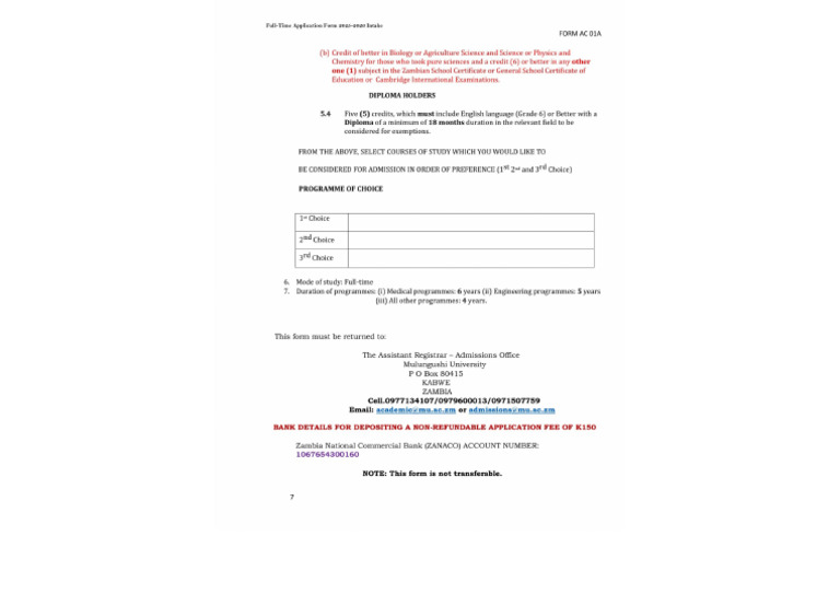 2025-2026 Fulltime Application Form Final Final | PDF