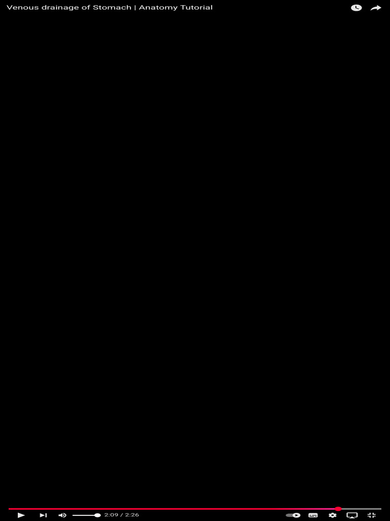 Venous Drainage of Stomach Anatomy Tutorial - YouTube | PDF | Vein | Stomach