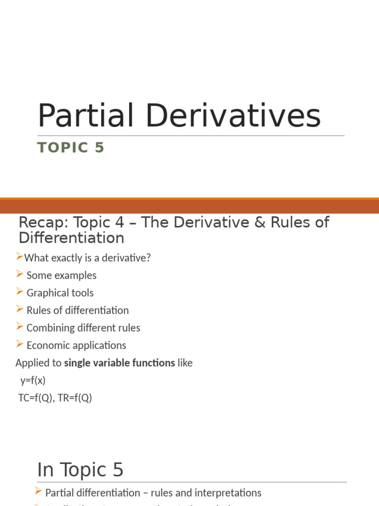 Finding Total Differential via Partial Derivatives | PDF | Derivative ...