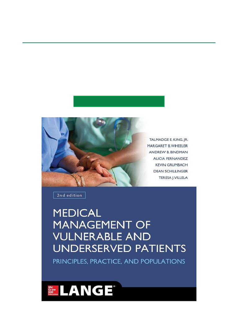 Medical Management for Underserved Patients | PDF | Doctor Of Medicine ...