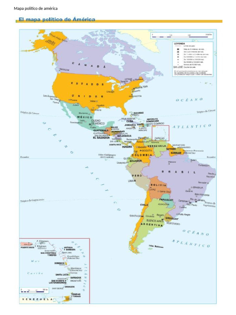 Mapa Político de América | PDF