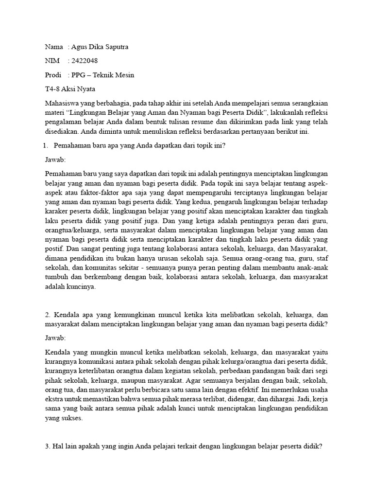 T4-8 Aksi Nyata | PDF