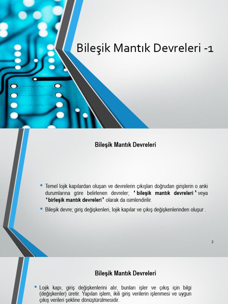 Bilesik Mantik Devreleri 1 | PDF