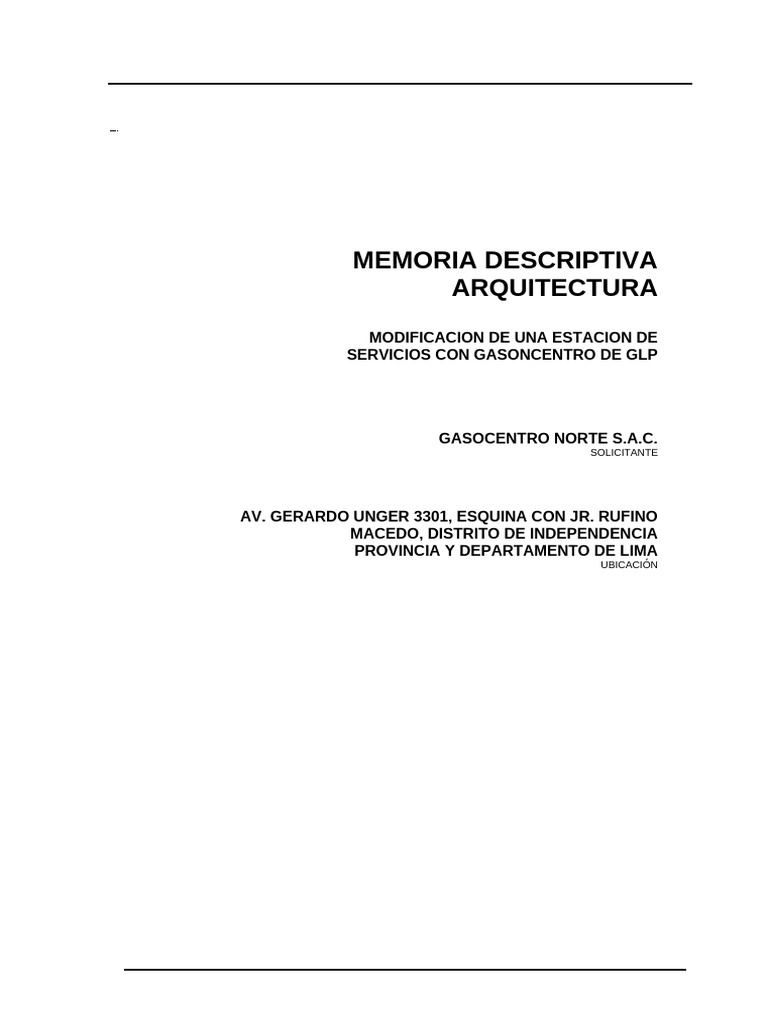 MD ARQ Gasocentro LO ITF 20240326 | PDF | Gas de petróleo licuado | Producción de energía