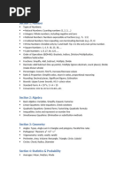 Mathematics Paper 1 Topic Overview | PDF