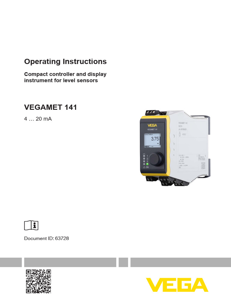 en Operating Instructions VEGAMET 141-4-20 MA | PDF | Bluetooth | Power ...