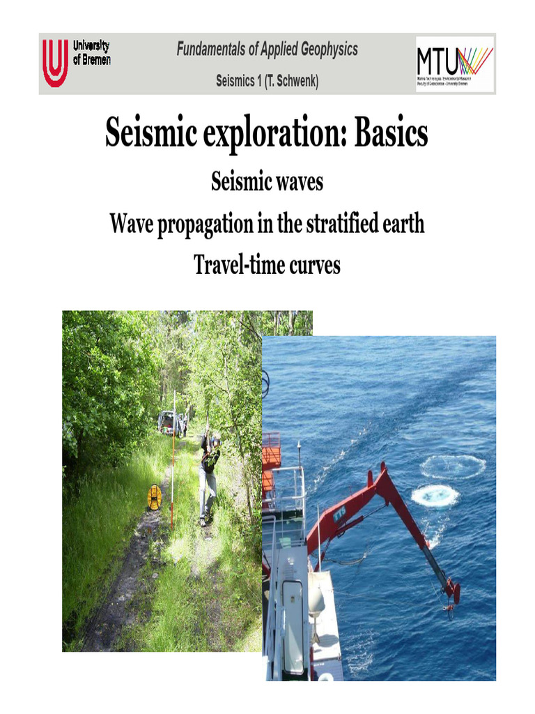 Seismic Exploration Basics and Techniques | PDF | Seismology | Waves