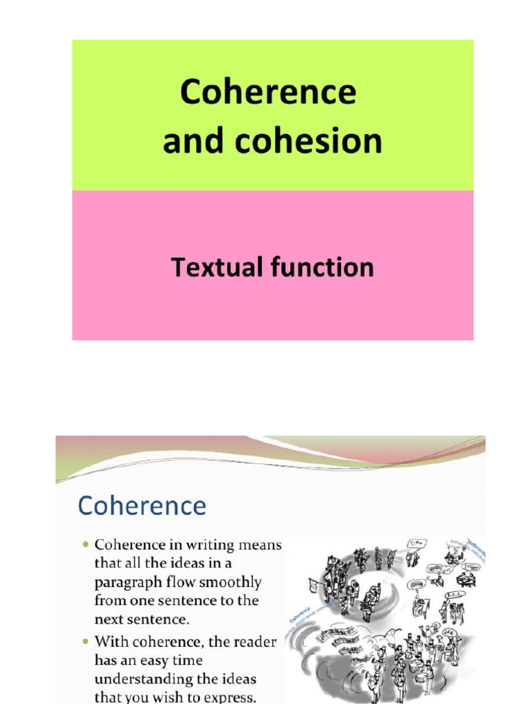 Coherence and Cohesion | PDF