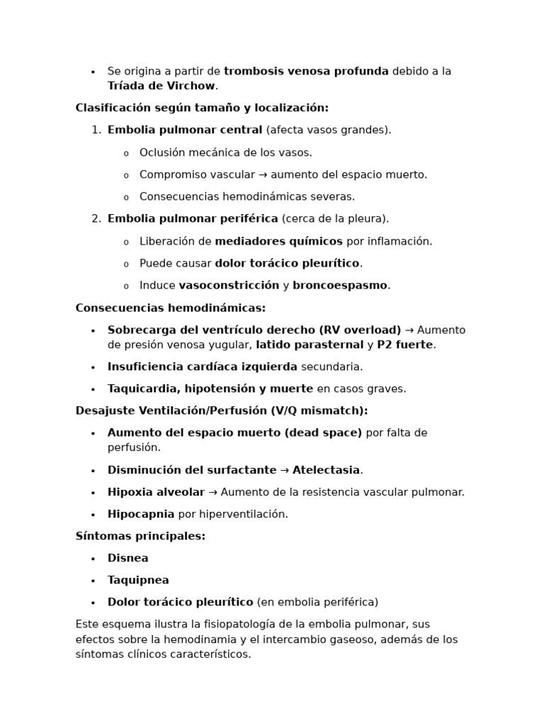 Tep | PDF | Embolia | Insuficiencia cardíaca