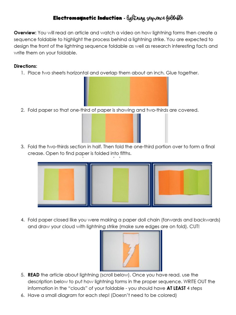 Lightning Formation Sequence Guide | PDF | Lightning | Electron