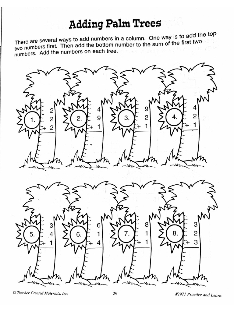 Adding 3 and 4 Numbers | PDF