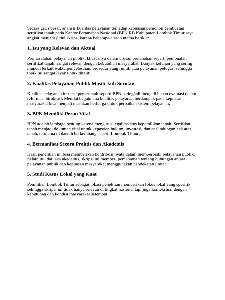 Secara Garis Besar | PDF