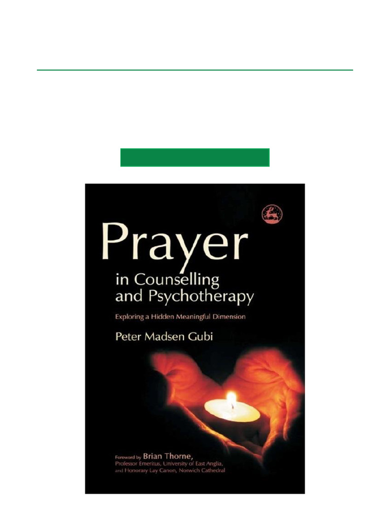 Prayer's Role in Therapy Explained | PDF | Prayer | Moravian Church