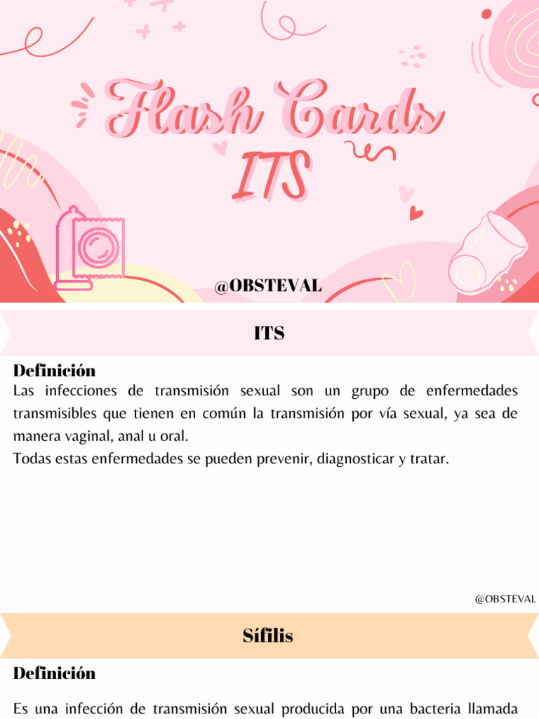 Flash Cards ITS | PDF | Enfermedades y trastornos | Especialidades Medicas