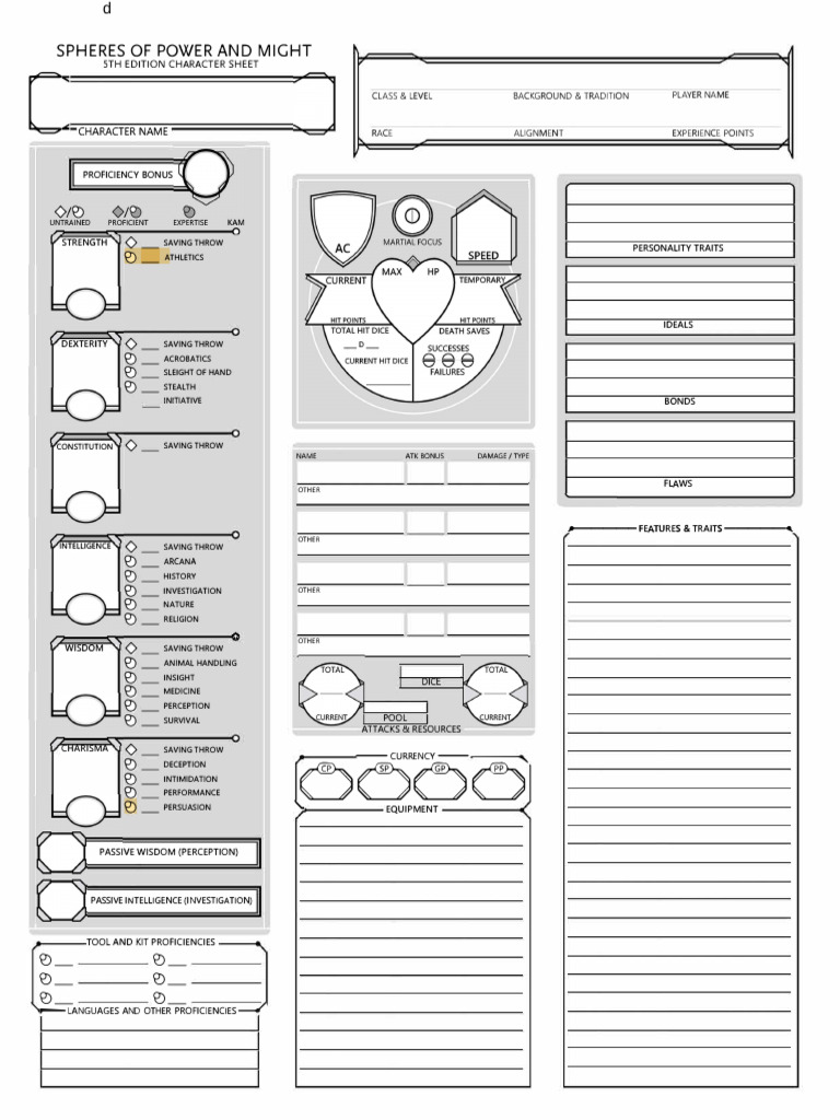 Nyx's Character Sheet | PDF | Role Playing Games | Tabletop Games